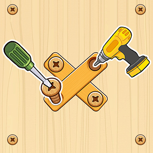 螺丝难题 (Nuts & Bolts Wood Puzzle Game) 🕹️ 免费游戏在线玩 | 小猪秒玩