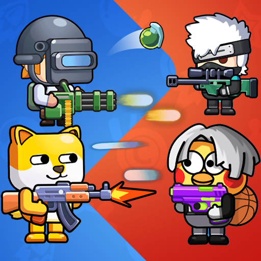 迷因枪战 (Party Games Mini Shooter Battle) 🕹️ 免费游戏在线玩 | 小猪秒玩