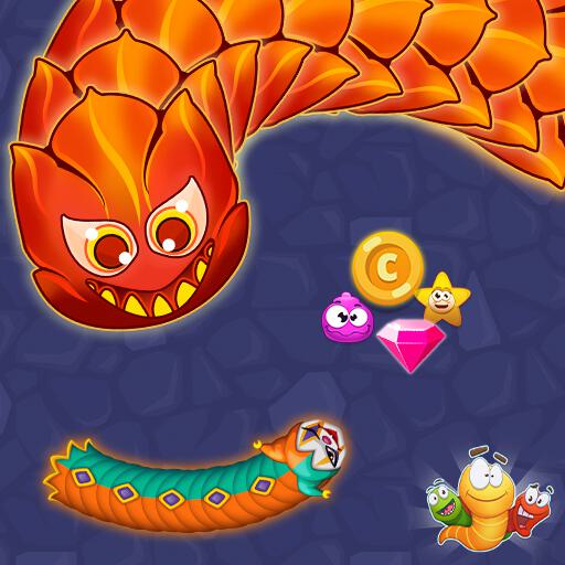 贪吃蛇大逃杀 (Worm Hunt: slither snake arena) 🕹️ 免费游戏在线玩 | 小猪秒玩